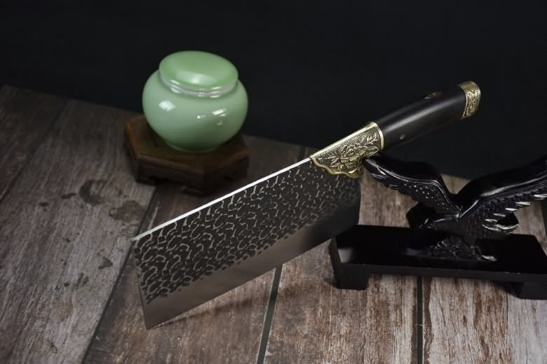 Peony pattern 5Cr15Mov Chinese Kitchen Knives – Chinese Sword store
