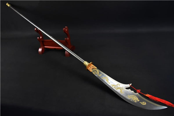 Kwan dao Weapon,Guandao,Hand Forged High Carbon Steel Blades – Chinese ...