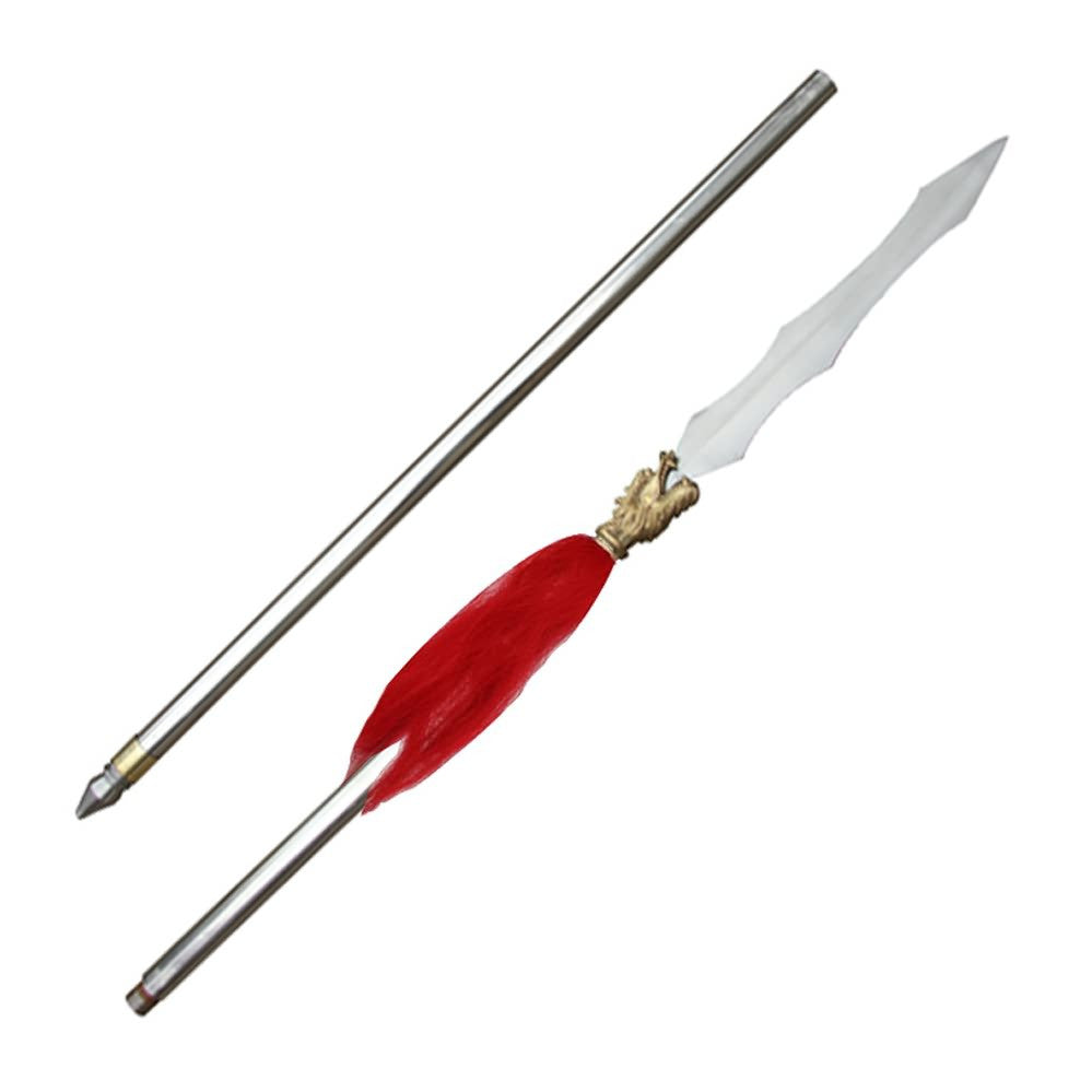 Chinese dragon spear,Stainless steel wave spearhead,Length 82 inch ...