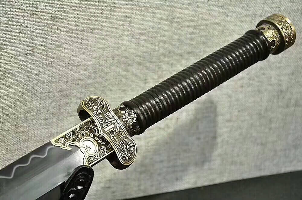 Broadsword/High carbon steel burn blade/Ebony scabbard/Brass – Chinese ...