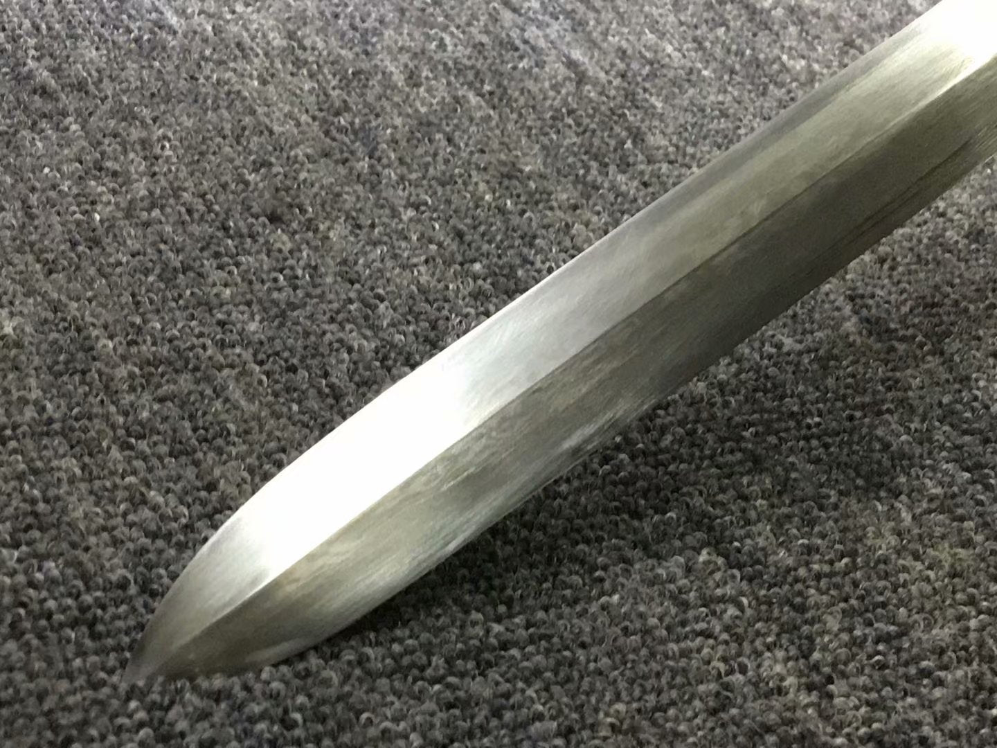 Peony sword,Handmade Damascus steel blade,Brass,Black wood,Full tang ...