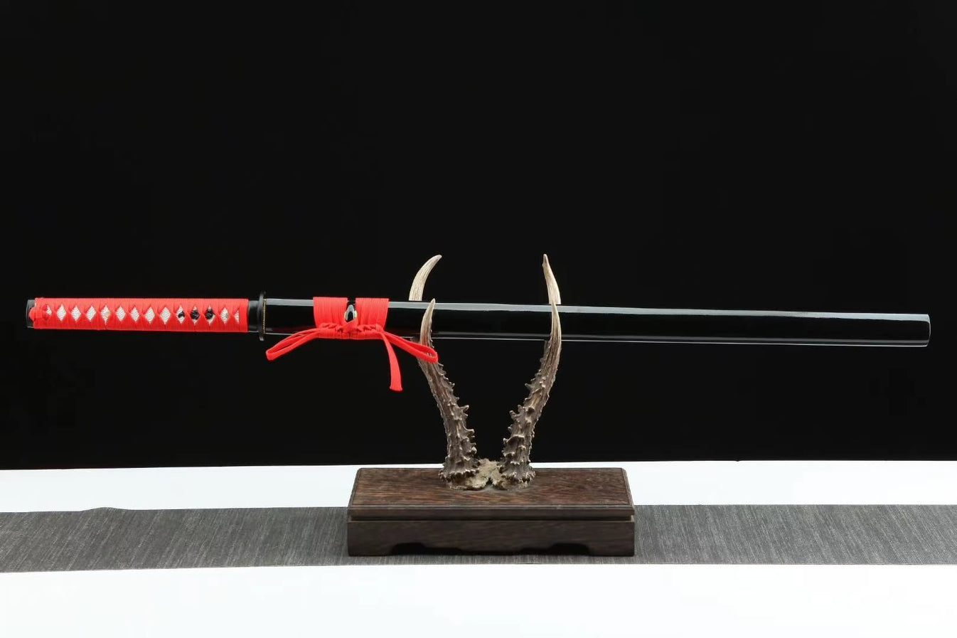 Samurai Ninja Sword Forged Damascus Steel Blade Full Tang Kendo ...