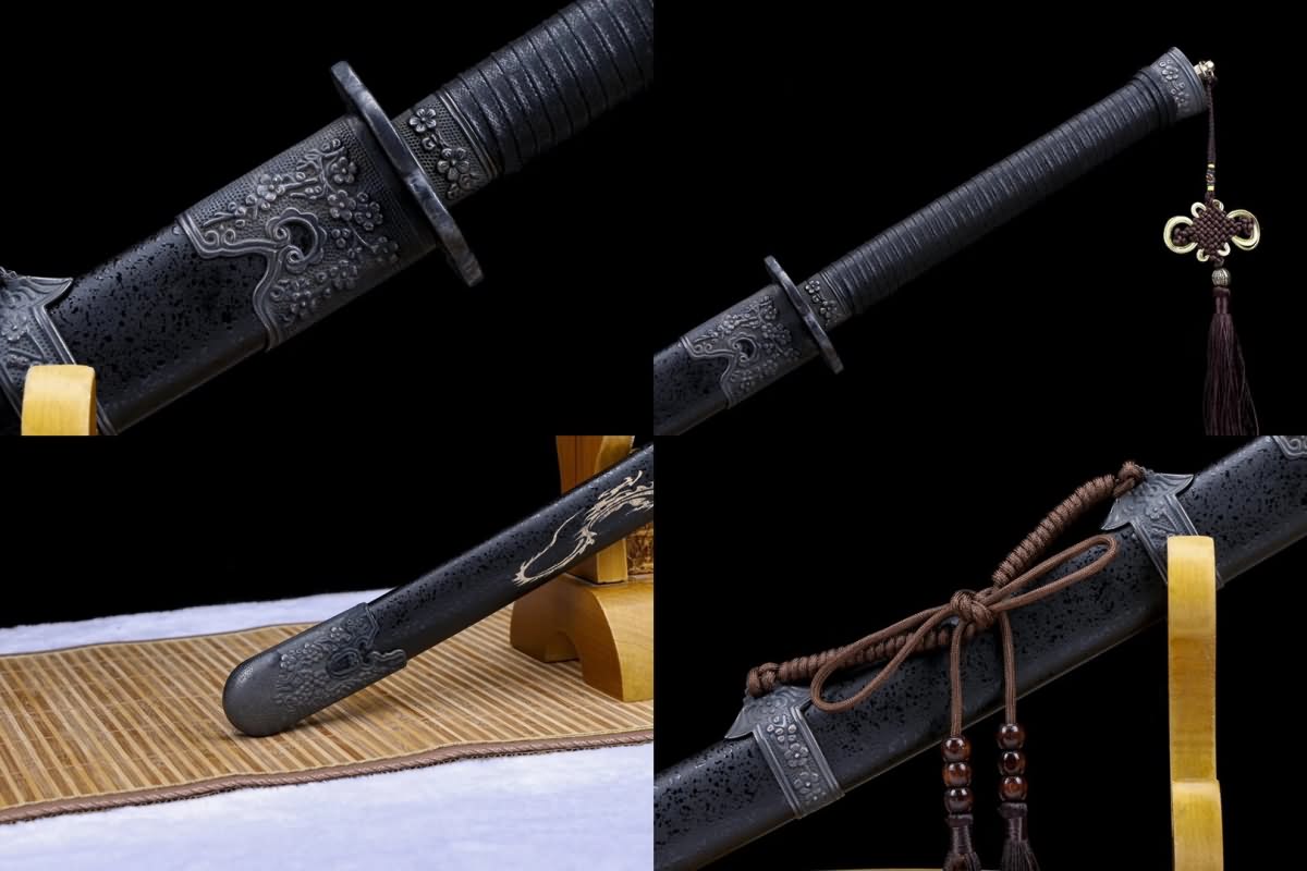Qing dao Forged spring steel blade Full tang Chinese sword Battle ready ...