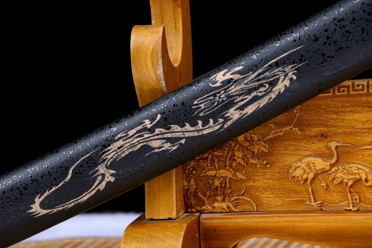 Qing dao Forged spring steel blade Full tang Chinese sword Battle ready ...