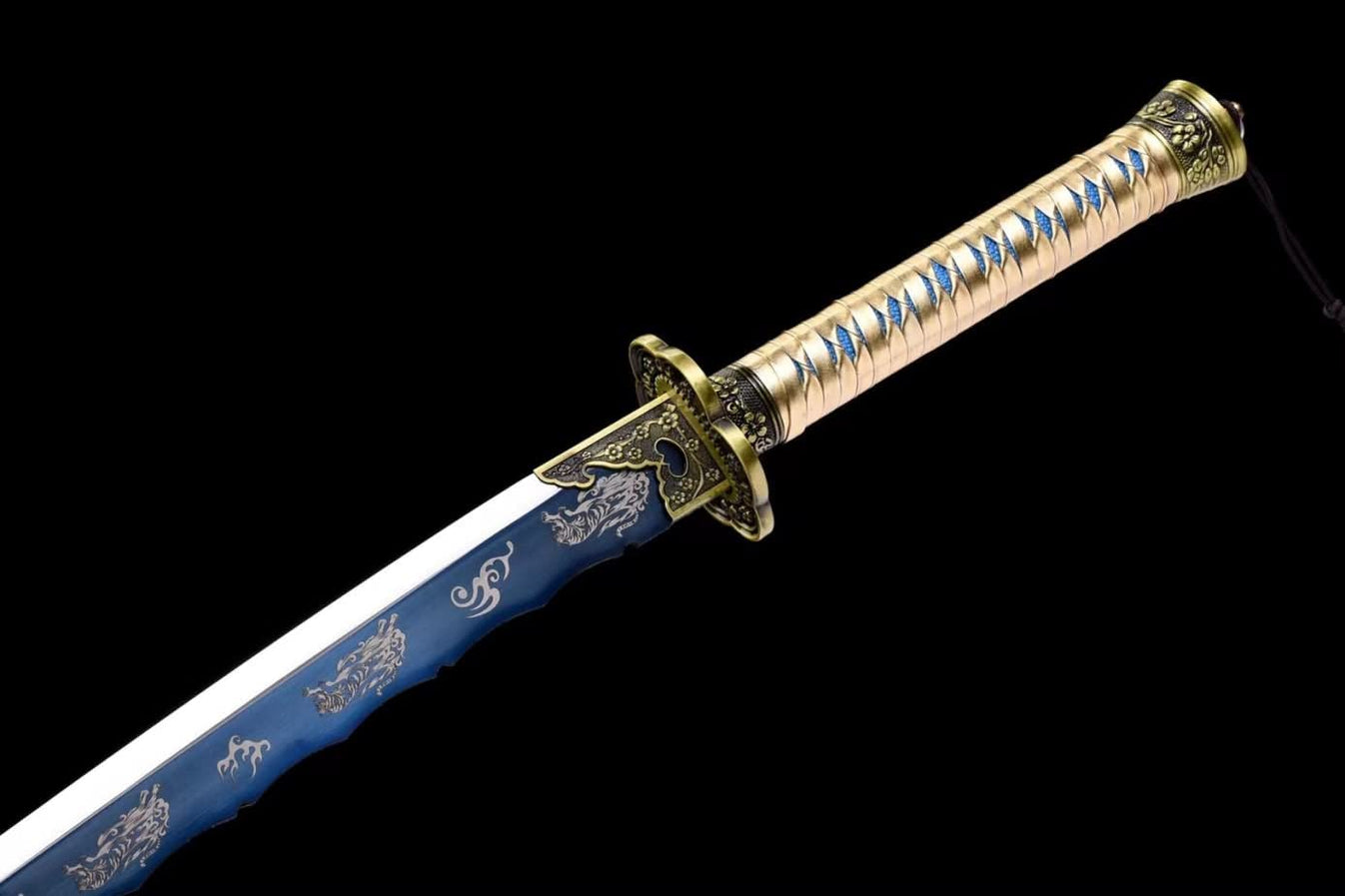 LOONGSWORD Chinese Sword,Qing dao Swords Real(Forged High Carbon Stee ...