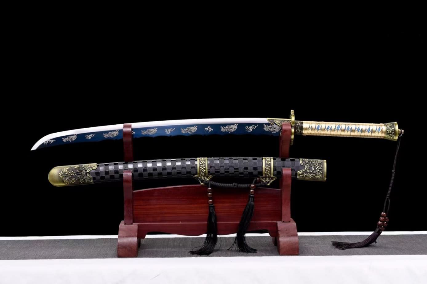 LOONGSWORD Chinese Sword,Qing dao Swords Real(Forged High Carbon Stee ...
