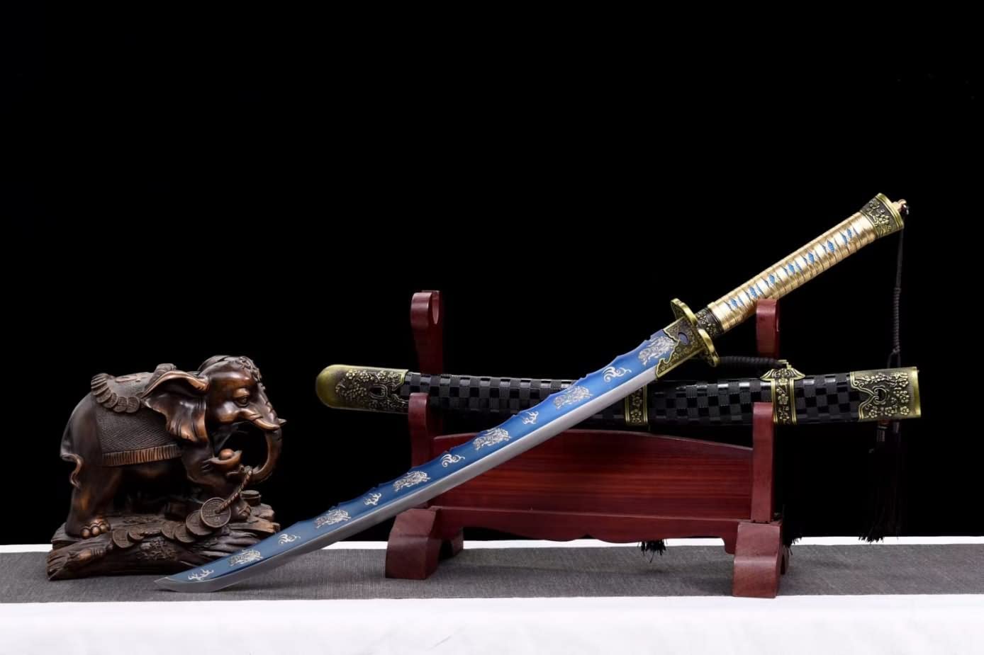 LOONGSWORD Chinese Sword,Qing dao Swords Real(Forged High Carbon Stee ...