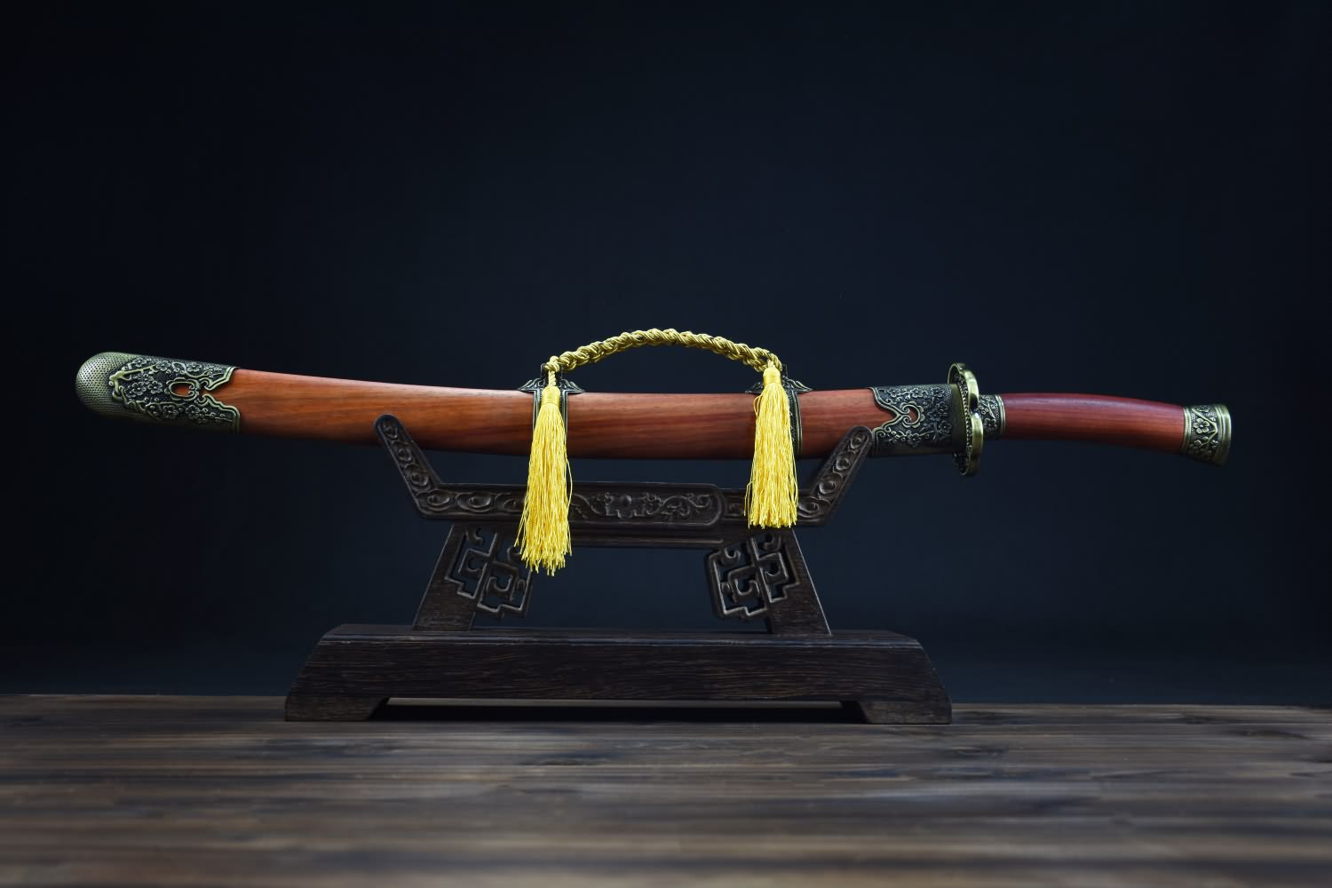 Qing dao sword,High carbon steel etch blade,Redwood,Alloy – Chinese ...