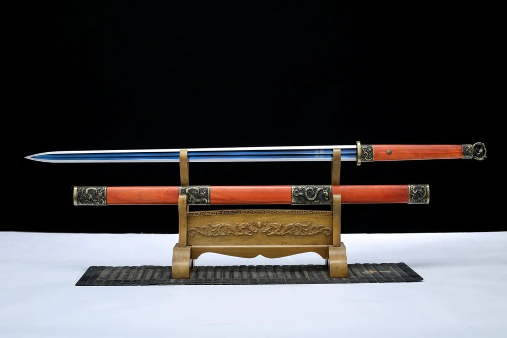Han Sword,High Carbon Steel,Redwood Scabbard,Full Tang,Chinese Sword ...