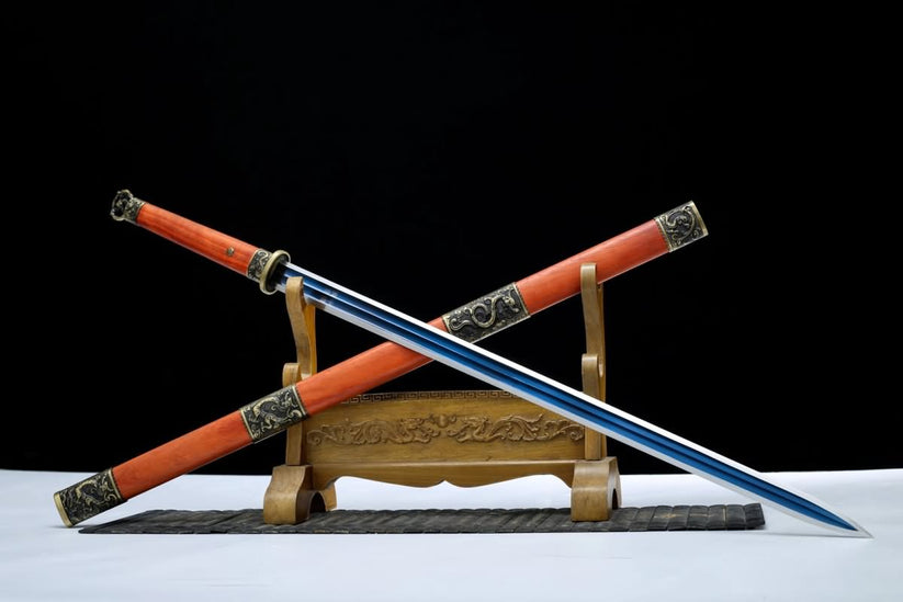 Han Sword,High Carbon Steel,Redwood Scabbard,Full Tang,Chinese Sword ...