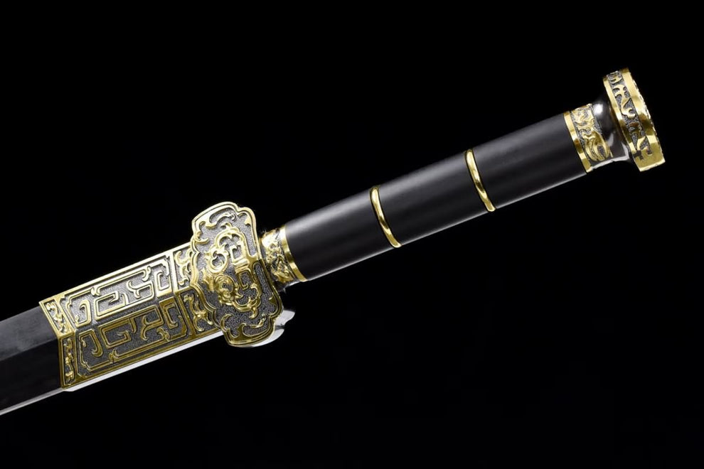 Ruyi jian Sword Forged High Carbon Steel Etch Blade Chinese Sword ...