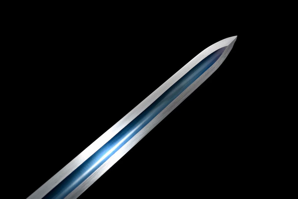 Ruyi jian sword,Forged High carbon steel bule blade,Alloy fittings ...