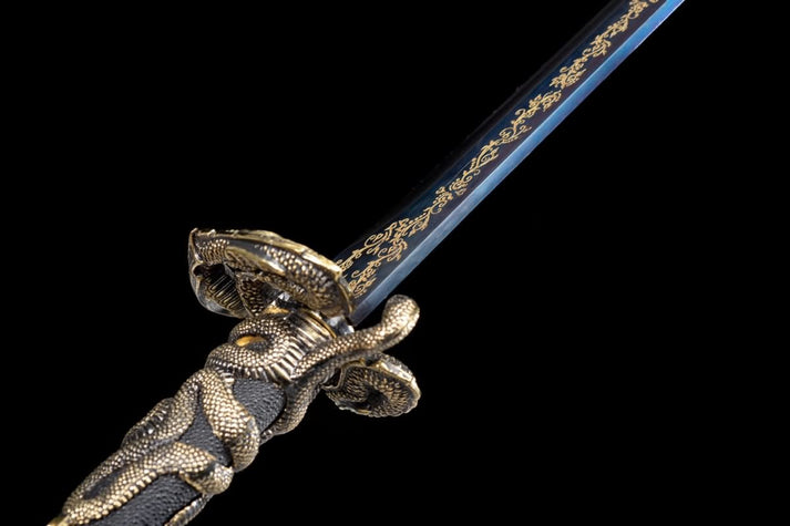 Coiling Dragon Saber,Forged High Carbon Steel Blade,Chinese sword art ...