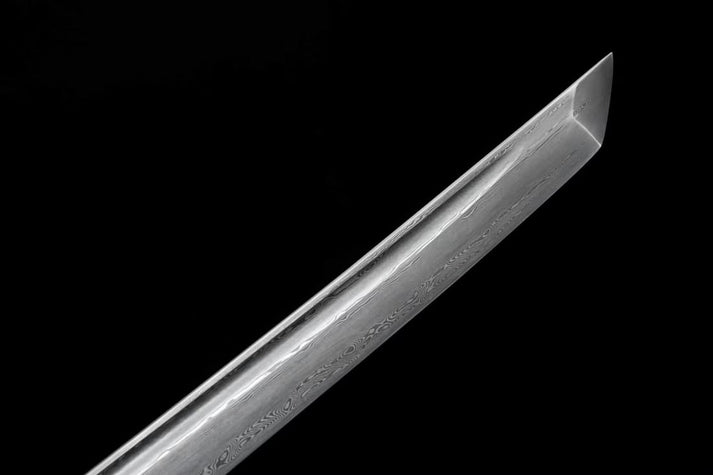 Saber,Forged damascus steel,Brass scabbard – Chinese Sword store