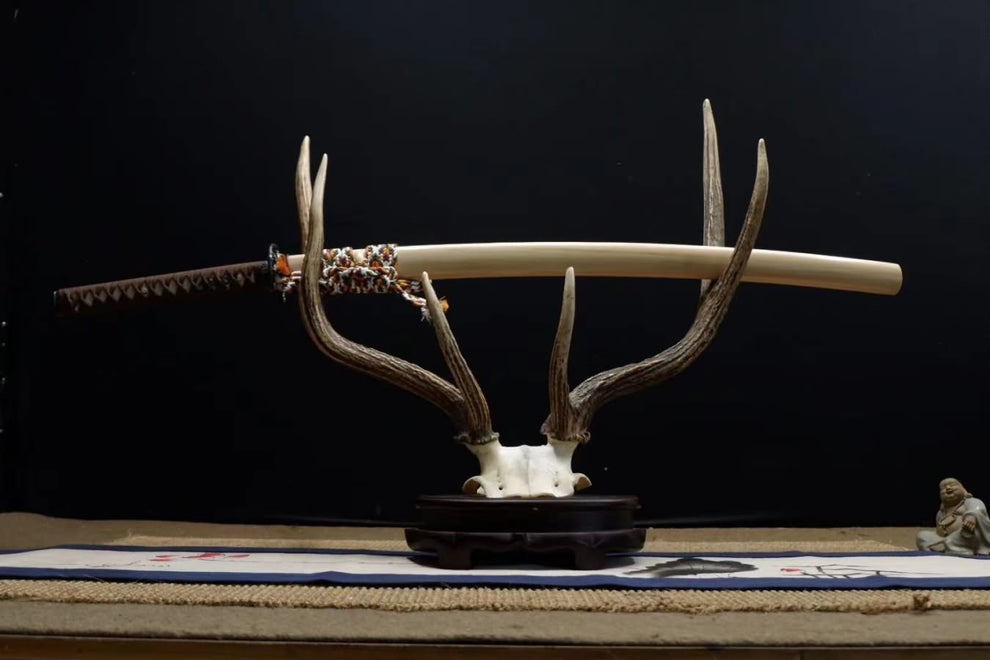 Samurai Sword Hand Forged T10 Steel Clay Tempered Battle Ready Kendo ...