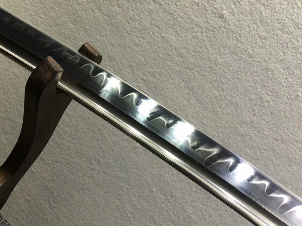 Nihontou Tachi,High carbon steel burn blade,Rosewood,Alloy tosogu ...
