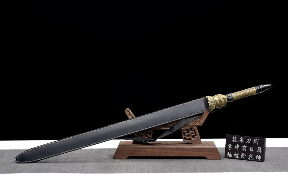 Monk sword,Handmade(Spring steel blade,Brass)Sharp,Full tang – Chinese ...