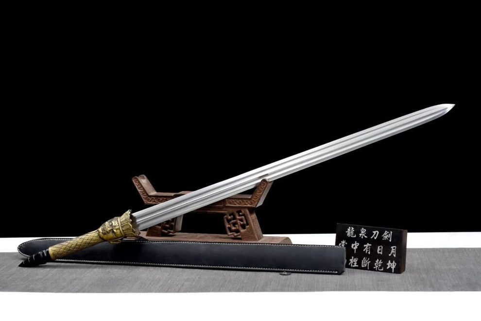 Monk sword,Handmade(Spring steel blade,Brass)Sharp,Full tang – Chinese ...