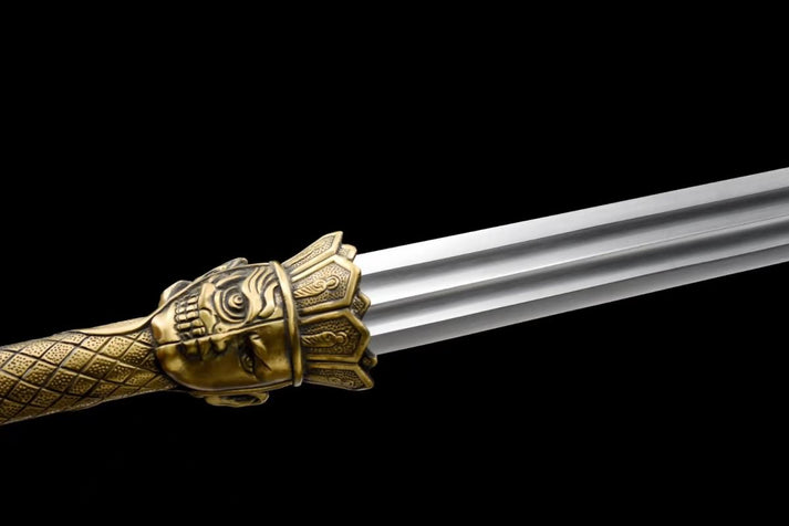 Monk sword,Handmade(Spring steel blade,Brass)Sharp,Full tang – Chinese ...