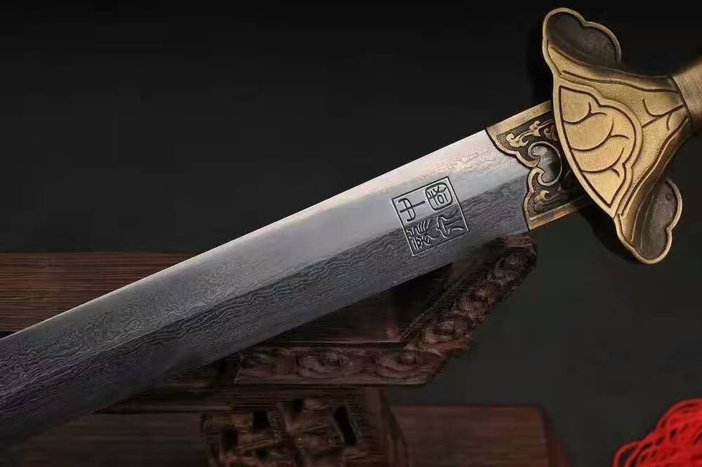 song swords(Folded steel blade,Ebony Scabbard,Brass – Chinese Sword store