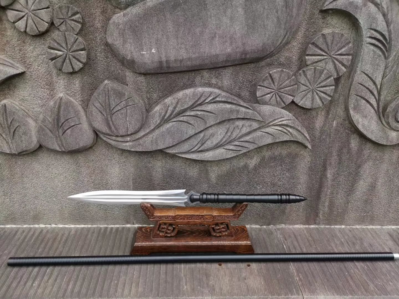 Spear,Spring steel blade,Cold weapon – Chinese Sword store