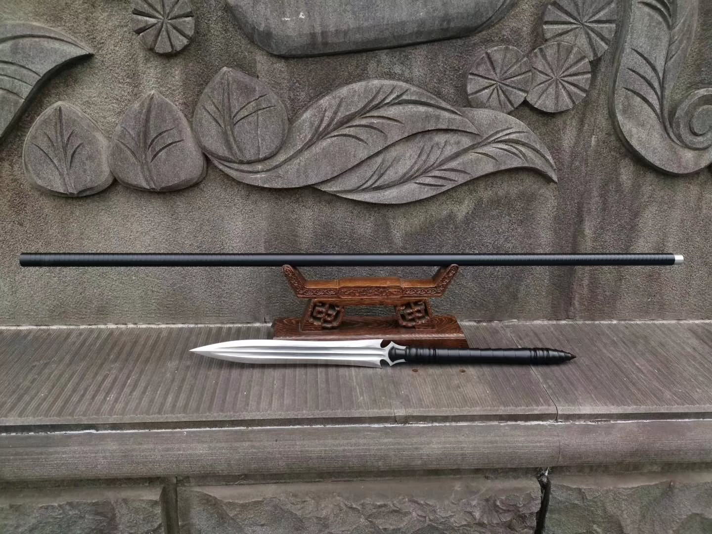 Spear,Spring steel blade,Cold weapon – Chinese Sword store