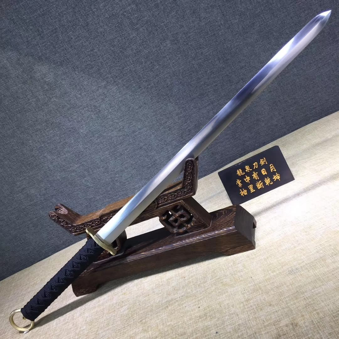 Jian sword,High carbon steel blade,Black scabbard,Full tang – Chinese ...