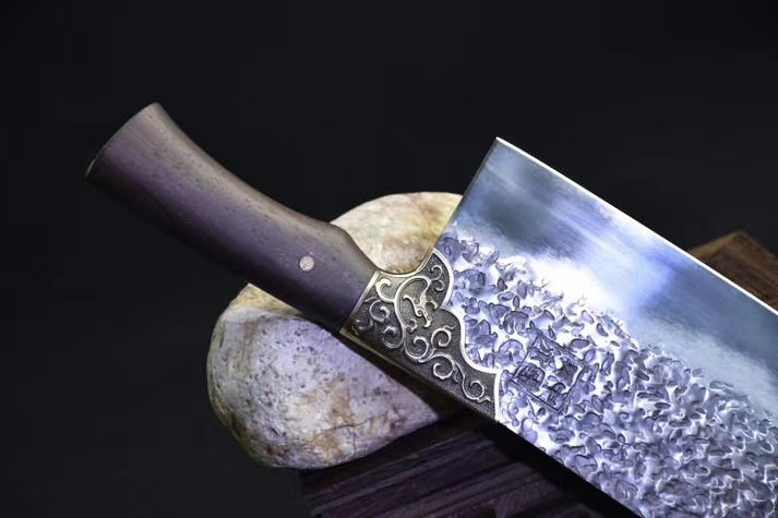 Chinese Cleaver 7Cr17Mov Steel Chef Kitchen Knives Home Cooking Slicin ...