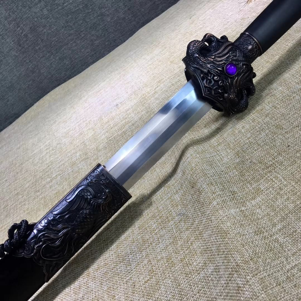 Phoenix swords,High carbon steel blade,Black wood,Alloy – Chinese Sword ...