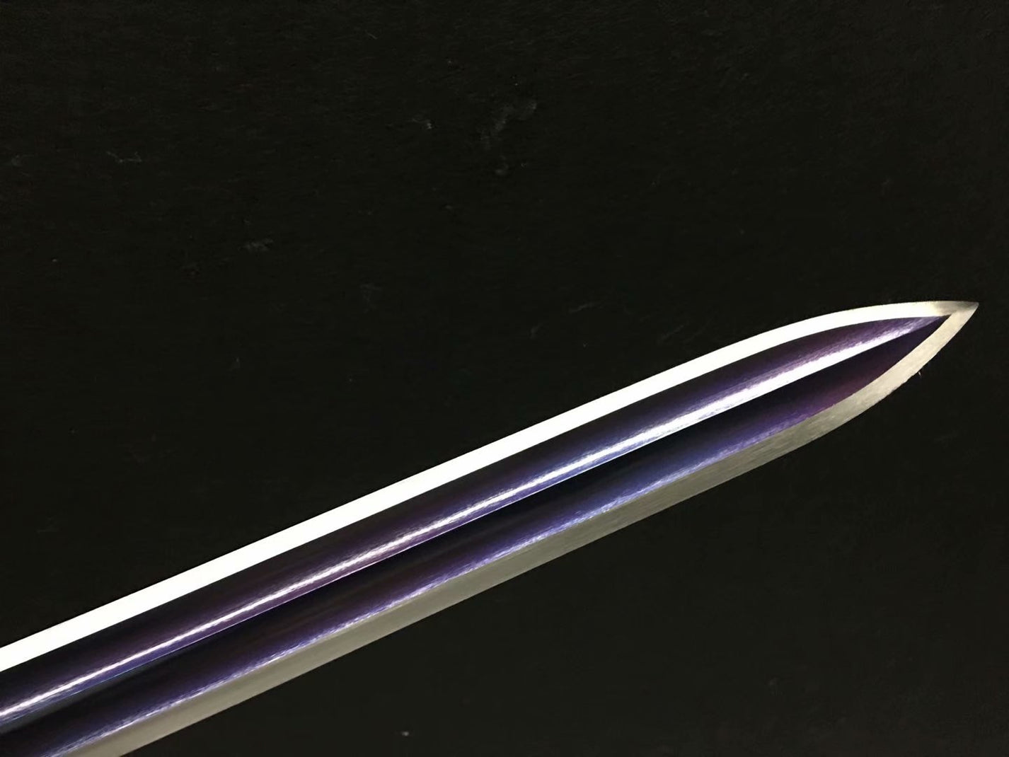 Chinese sword,Forged High carbon steel double groove blade,Alloy ...