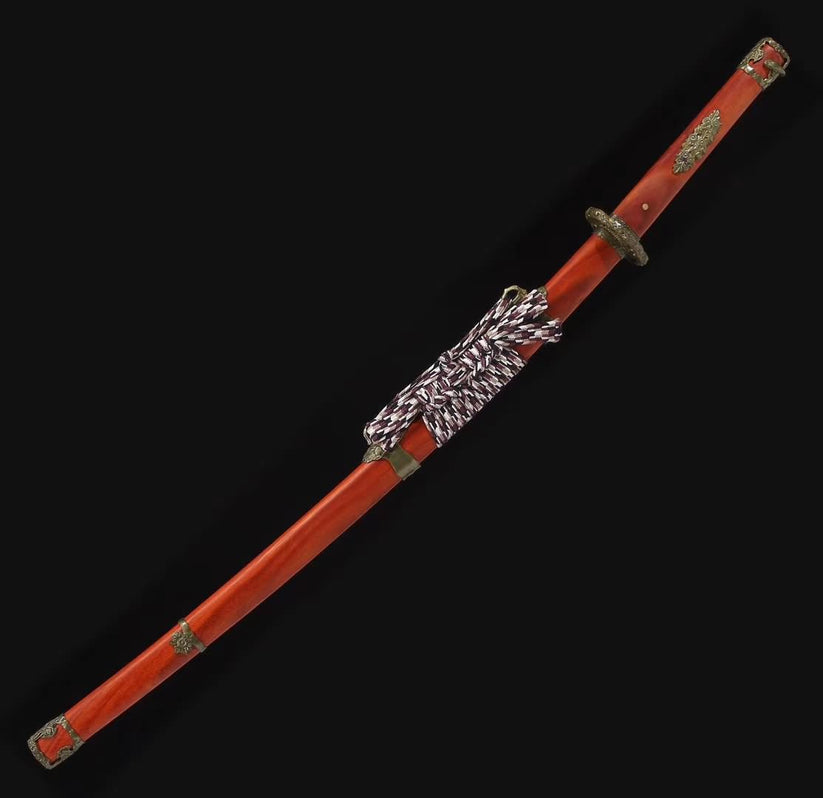 Tachi Forged High Carbon Steel Blade Redwood Scabbard – Chinese Sword store