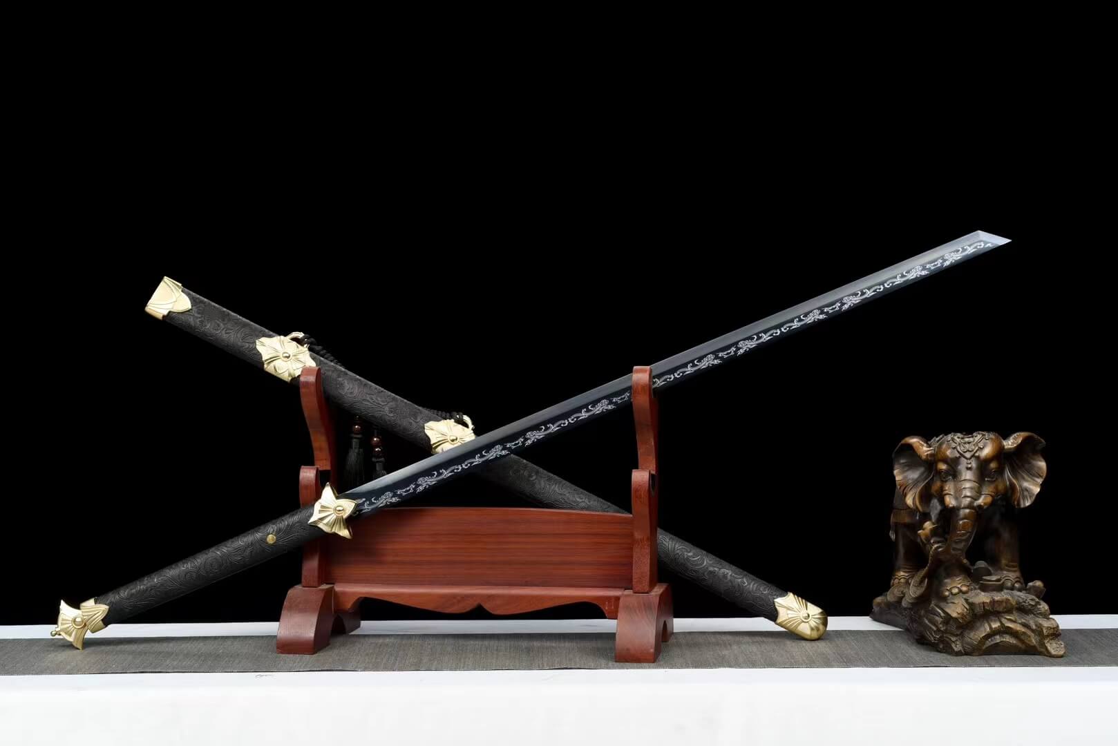 LOONGSWORD Handmade Chinese Sword Tang dao(High Carbon Steel Blade ...