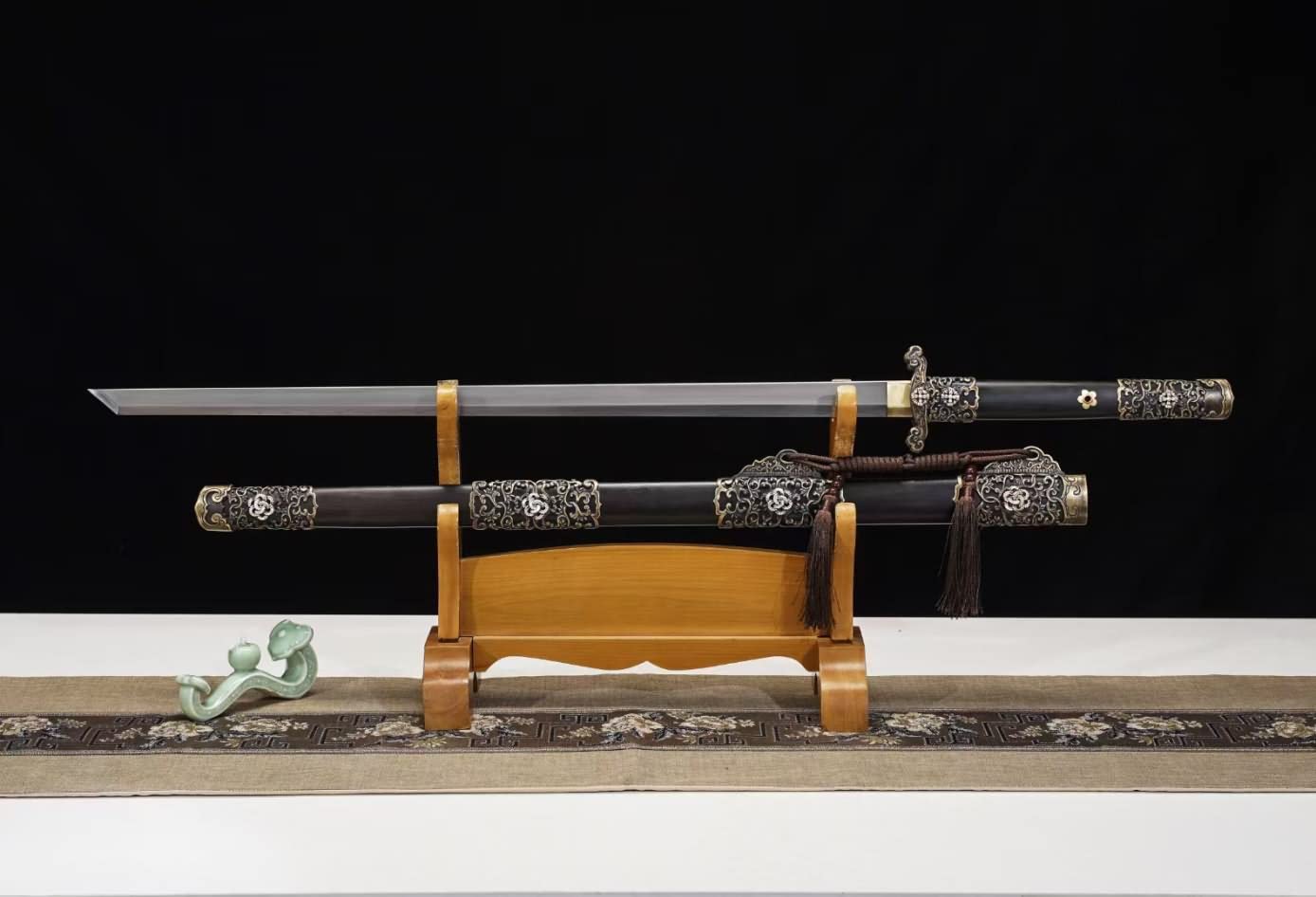 LOONGSWORD Chinese Sword Tang dao Swords Real,Full Tang Wootz steel ...