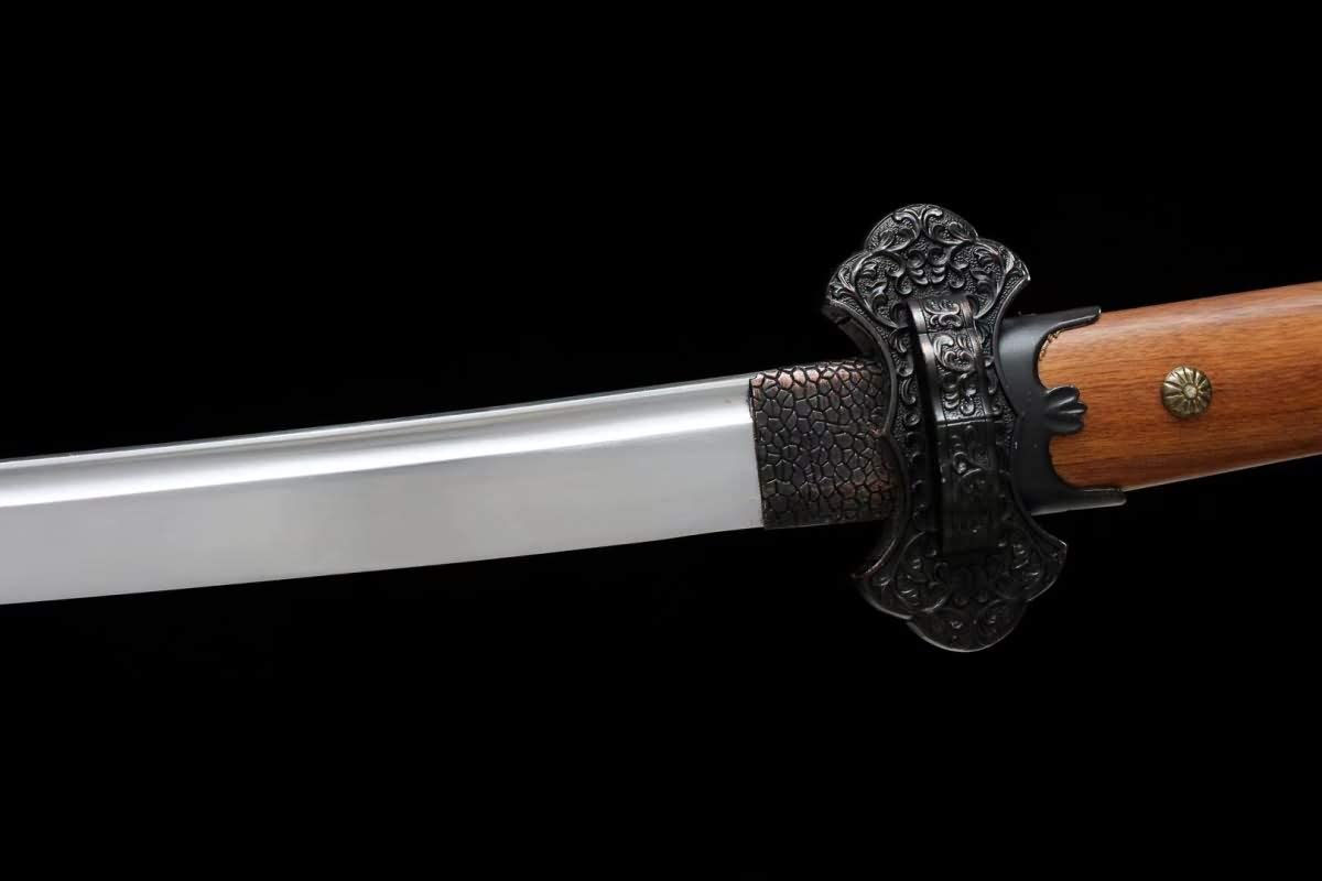Tang dao Sword Real,High Carbon Steel Blades,Rosewood Scabbard ...