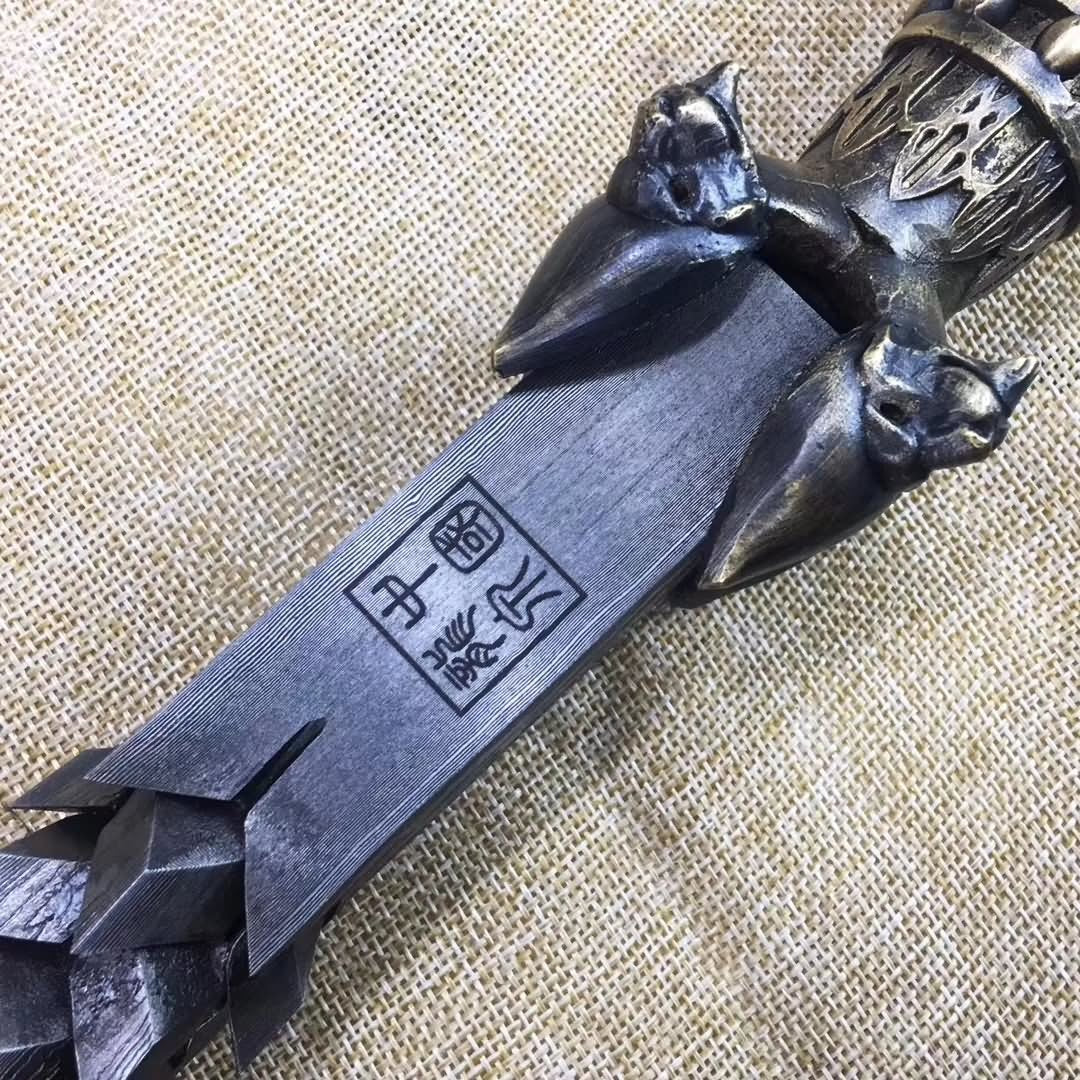Cold weapon in ancient China,Dragon mace,Damascus steel – Chinese Sword ...