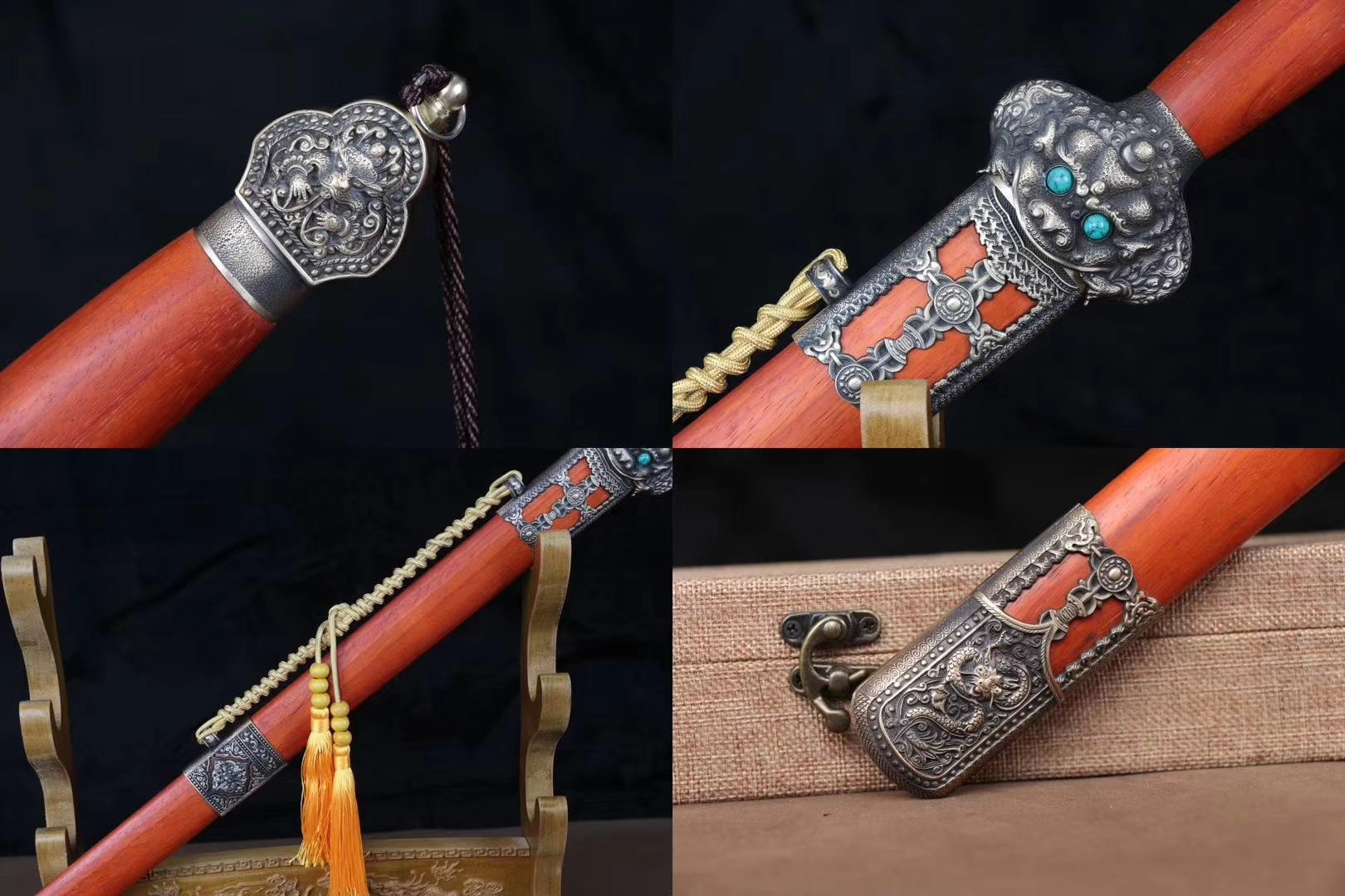Yongle sword,Forged High carbon steel blade,Brass fittings,Chinese ...