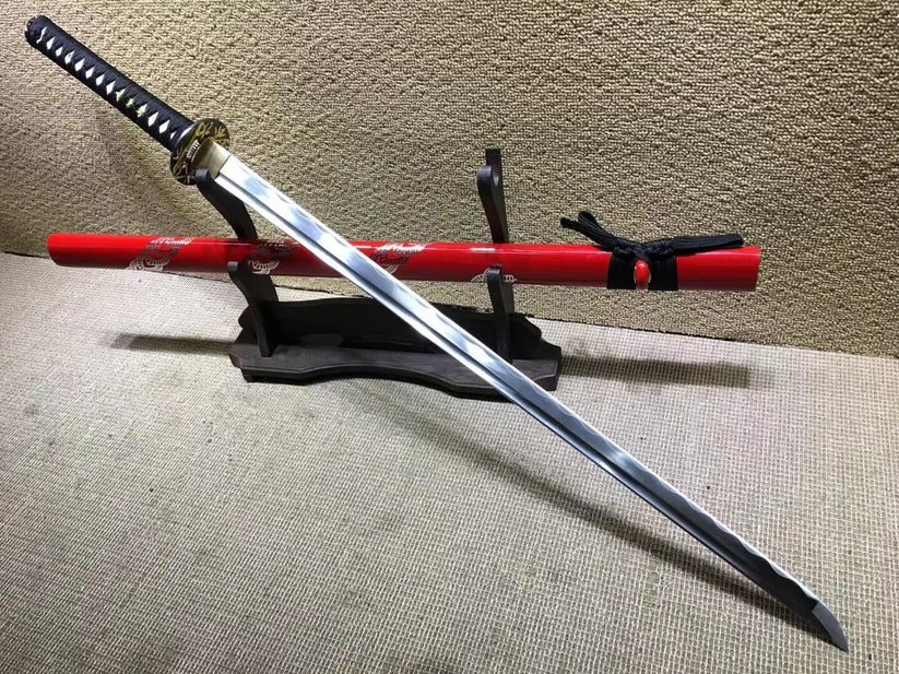Ninja Sword(Medium carbon steel bade,Red scabbard – Chinese Sword store
