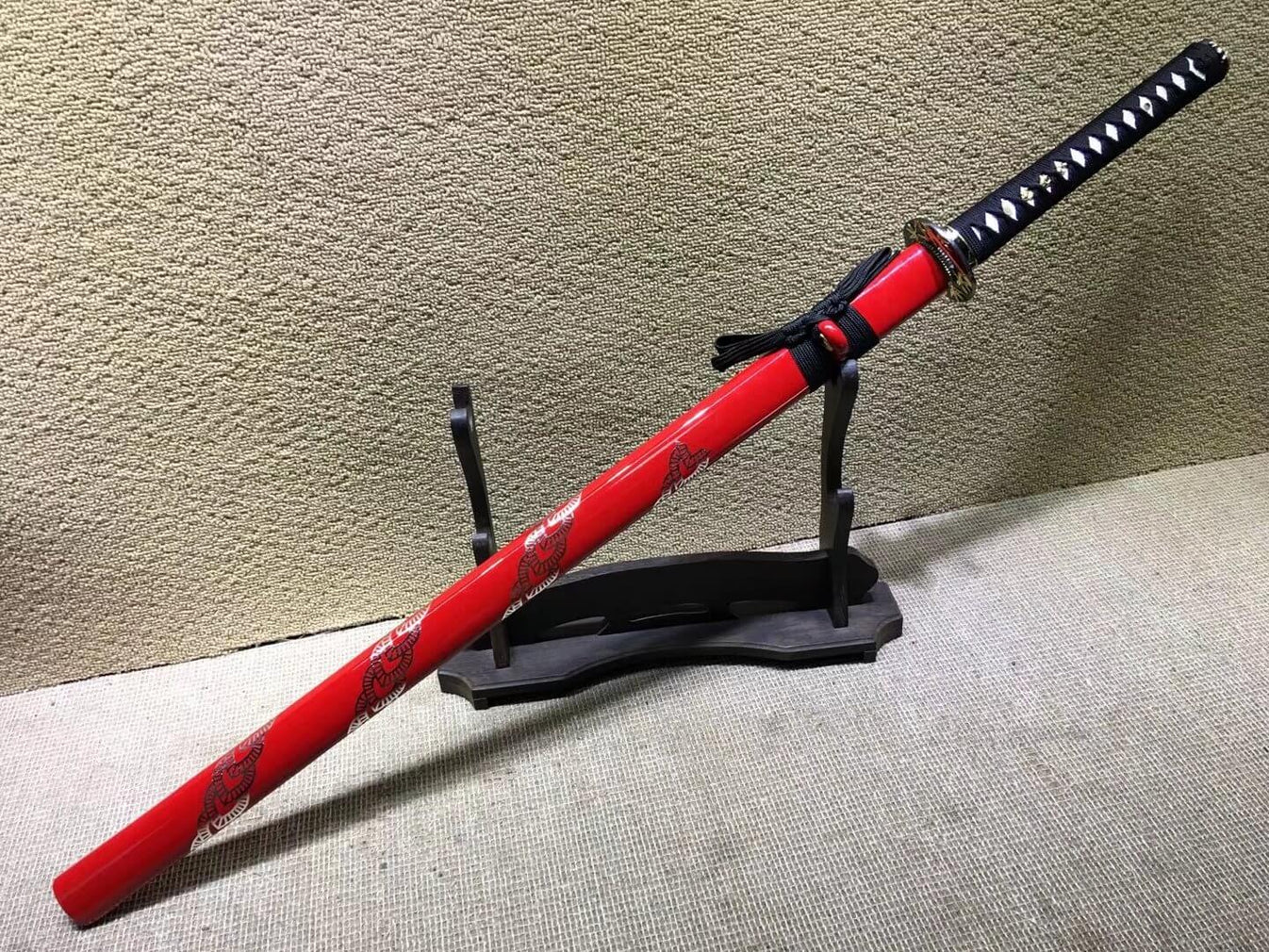 Ninja Sword(Medium carbon steel bade,Red scabbard – Chinese Sword store